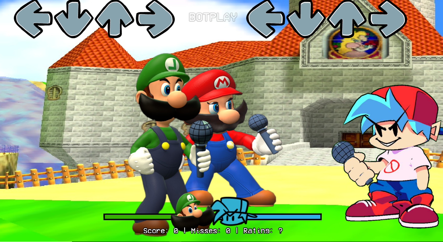 Mario Stupid Day's out Mod for Friday Night Funkin' | FNF Mods