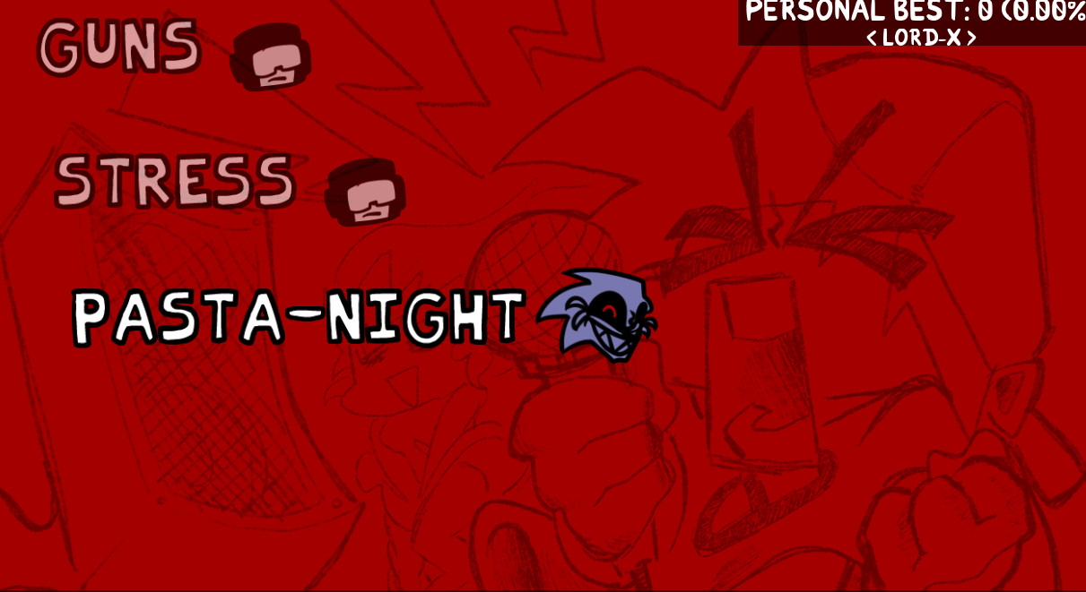 pasta night ReCharts Mod for Friday Night Funkin' | FNF Mods