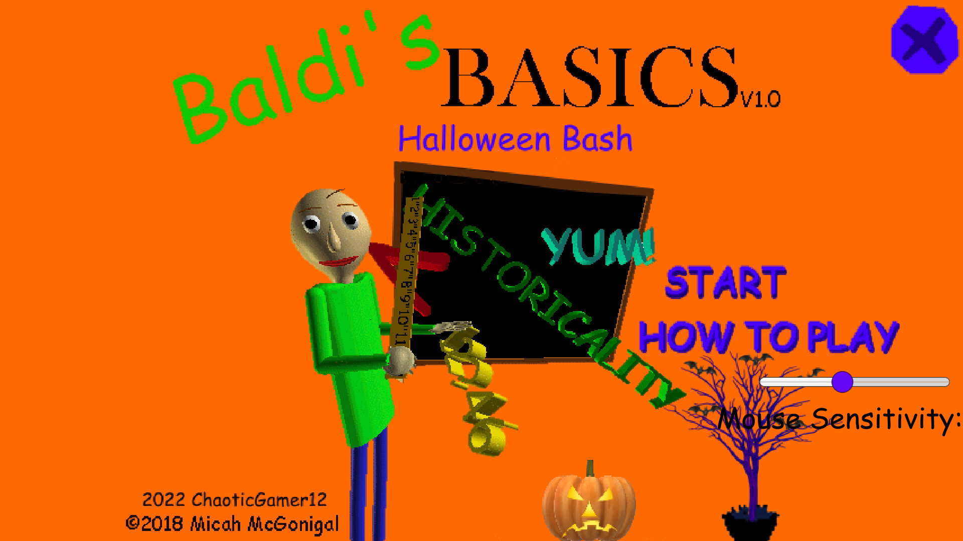 Baldi's Basics Halloween Bash Mod for Baldi's Basics | Baldi Mods