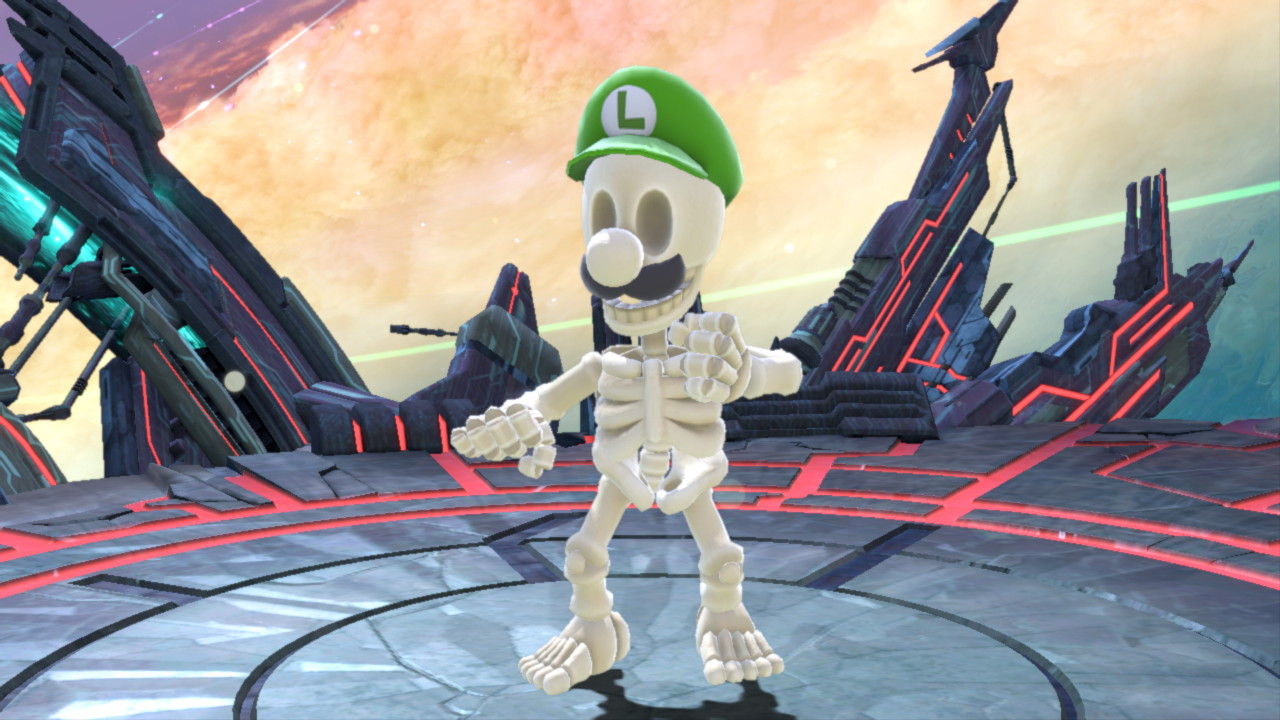 Bone Luigi Mod for Super Smash Bros. Ultimate | SSBU Mods