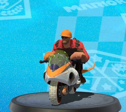 TF2 Engineer as Wario Mod for Mario Kart 8 Deluxe | MK8D Mods