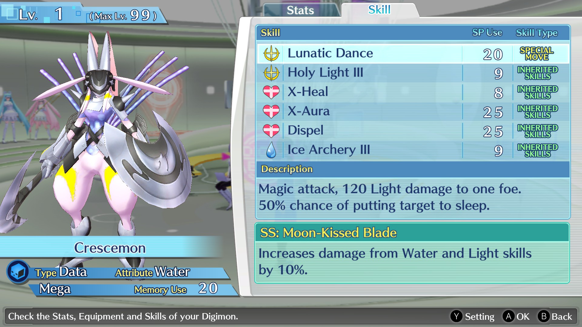 Crescemon Mega Mod for Digimon Story Cyber Sleuth: Complete Edition ...