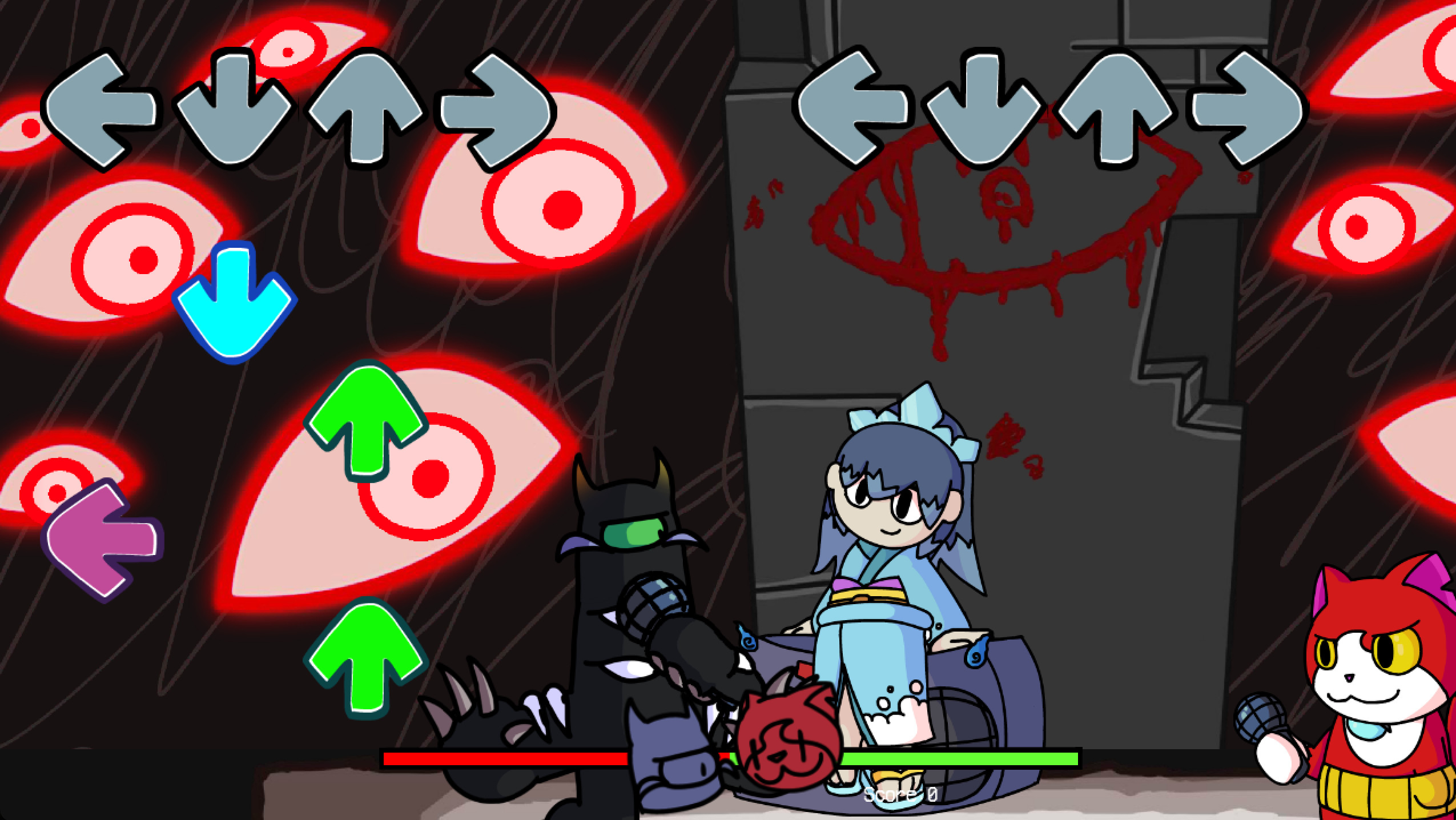 Yesterday Night Yo-kai (FNF x YKW) Mod Skins Mod for Friday Night ...