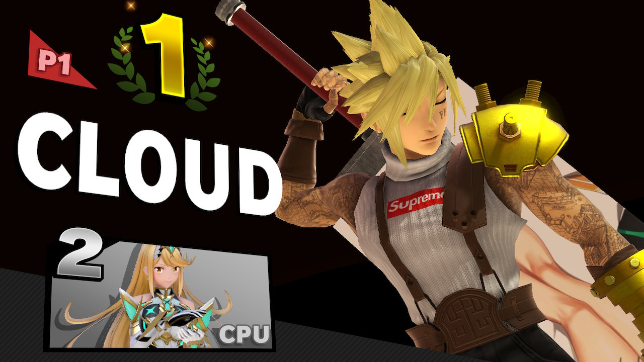 Mythra body pillow replaces buster sword Mod for Super Smash Bros ...