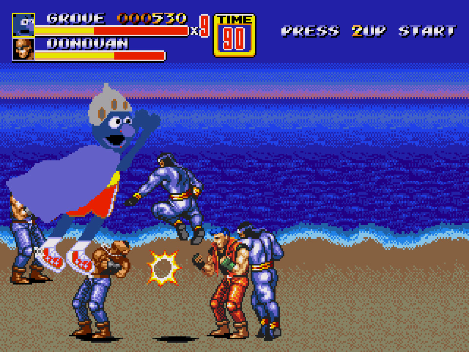 Sesame Streets of Rage 2 [Streets of Rage 2] [Mods]