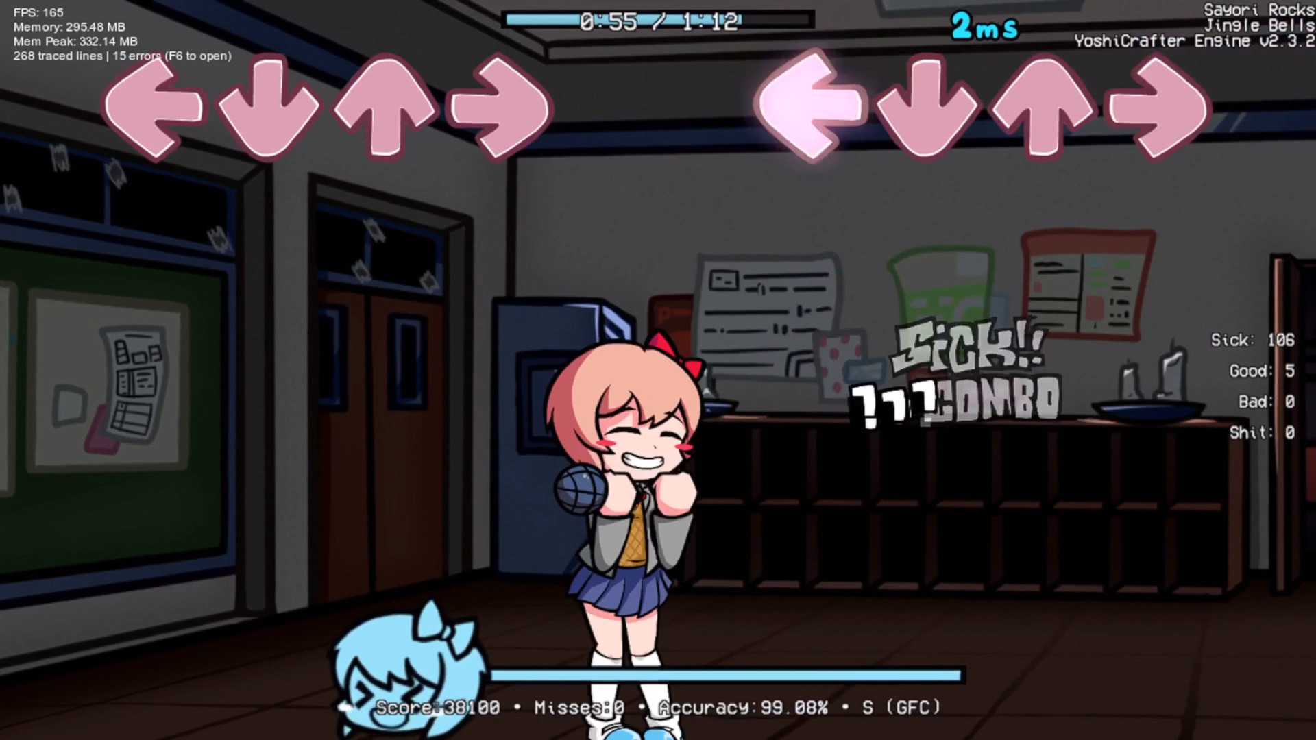 Sayori Rocks [Friday Night Funkin'] [Mods]