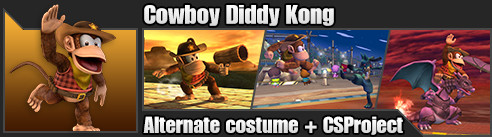Cowboy Diddy Kong Mod for Super Smash Bros. Brawl | Brawl Mods