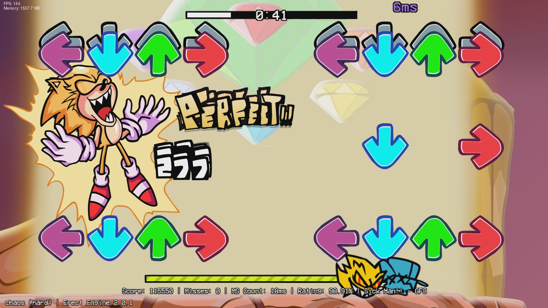 Chaos Mania chart (Sonic.Exe) Mod for Friday Night Funkin' | FNF Mods