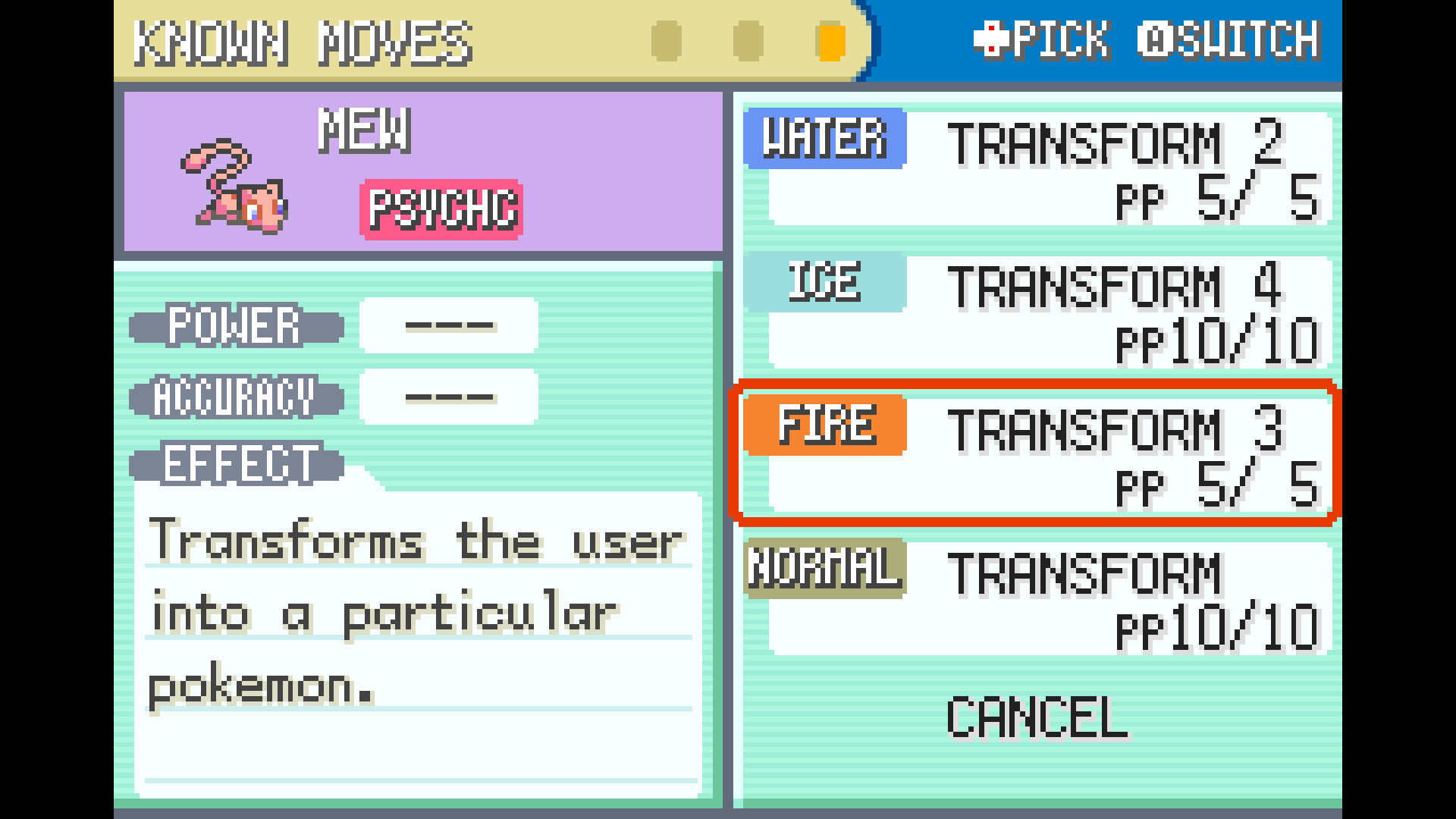 Improved Mew Transformation Mod for Pokemon FireRed and LeafGreen | PFR ...