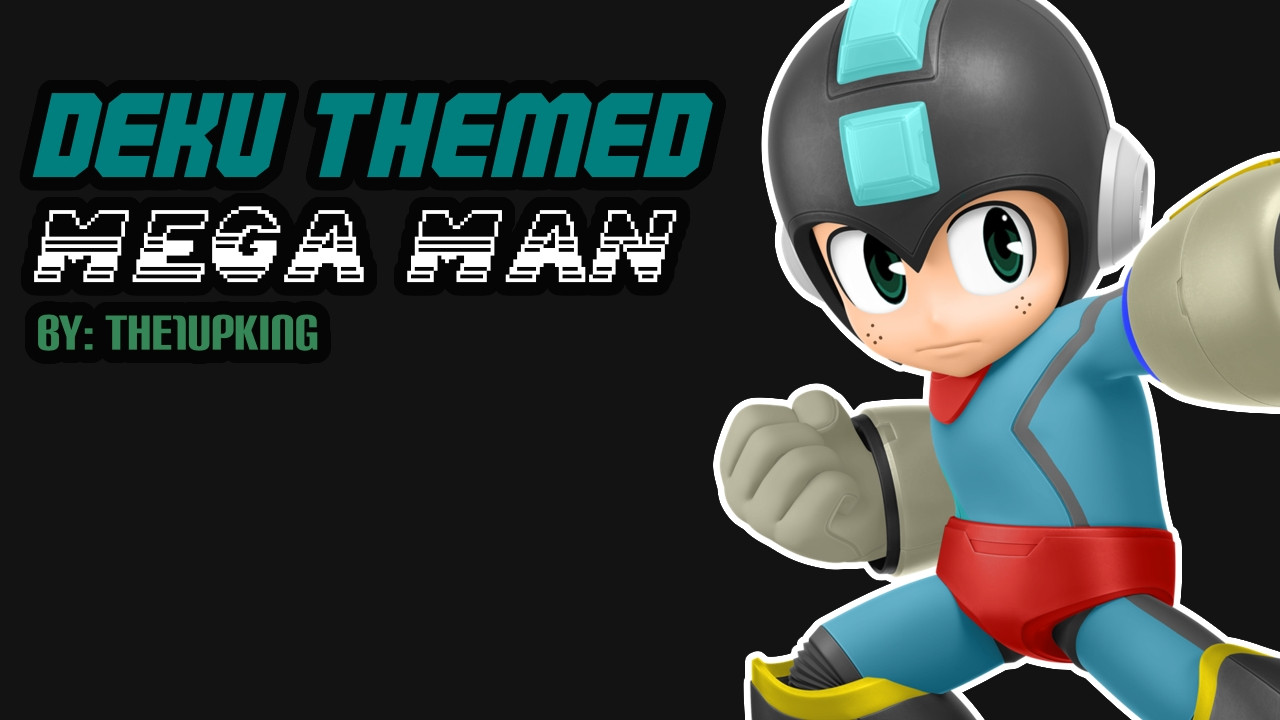 Deku Themed Mega Man [Super Smash Bros. Ultimate] [Mods]