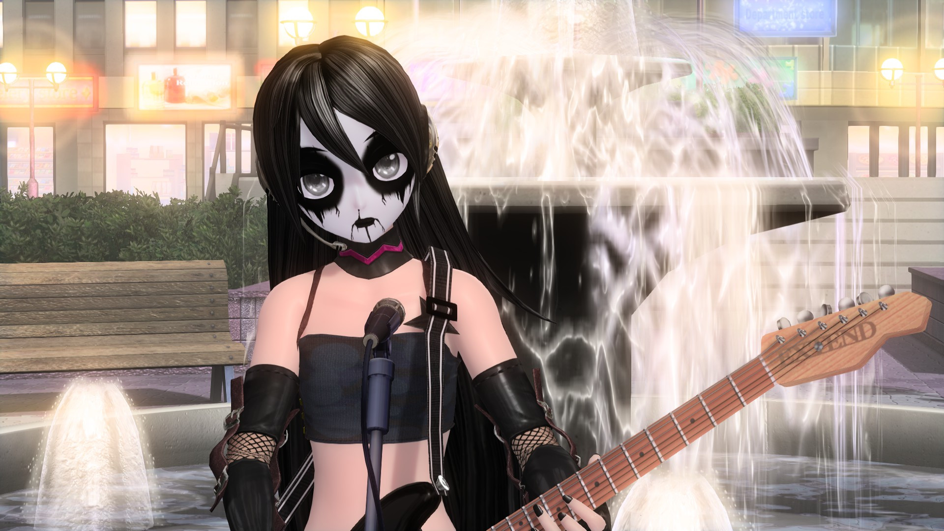 Black Metal Miku [Hatsune Miku: Project DIVA Mega Mix+] [Mods]