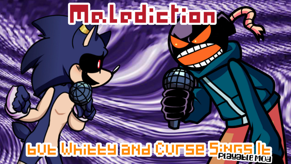 Malediction but Whitty and Curse Sings It Mod for Friday Night Funkin ...