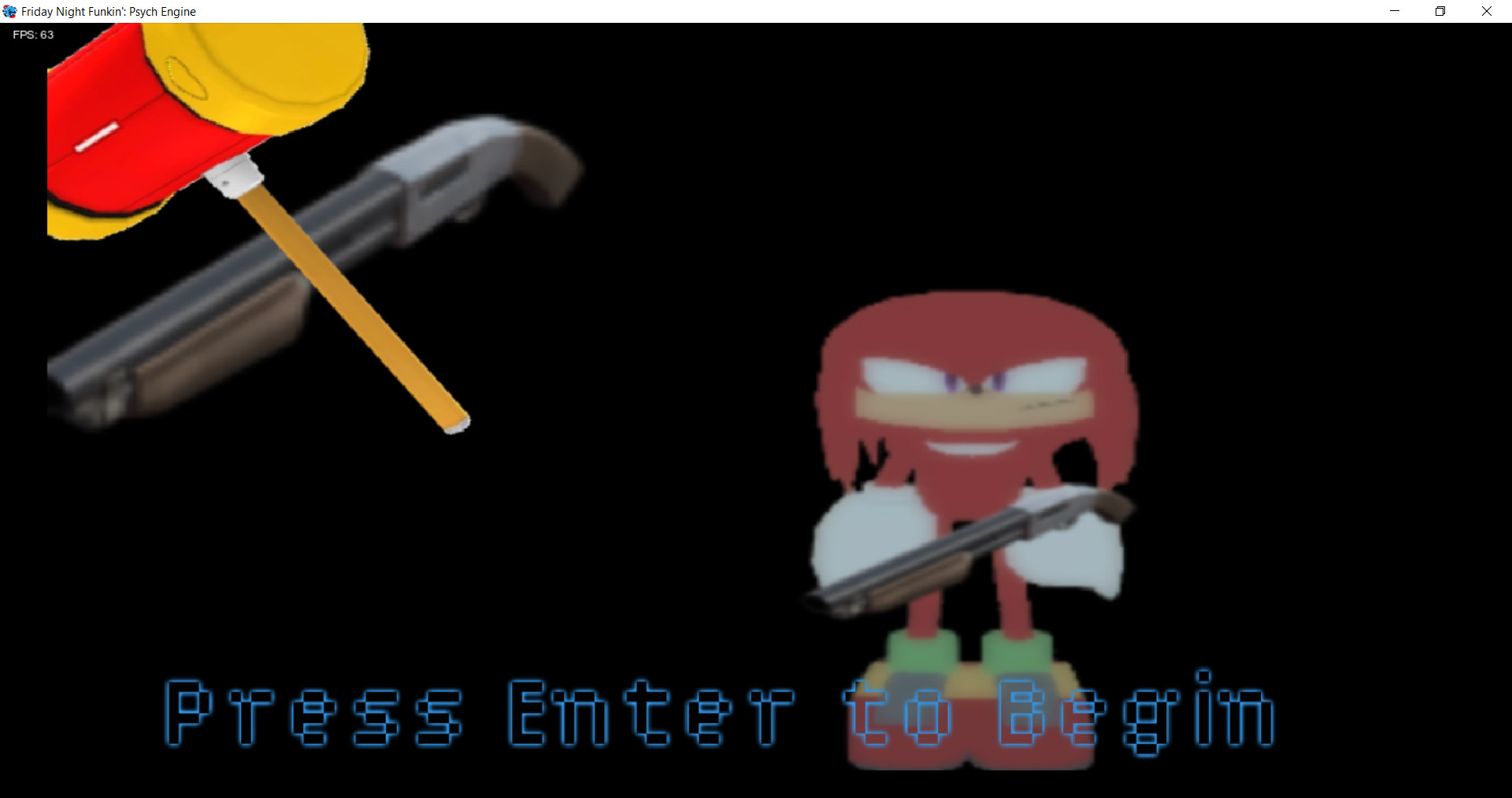Knuckles Shootgun(Demo) Mod for Friday Night Funkin' | FNF Mods