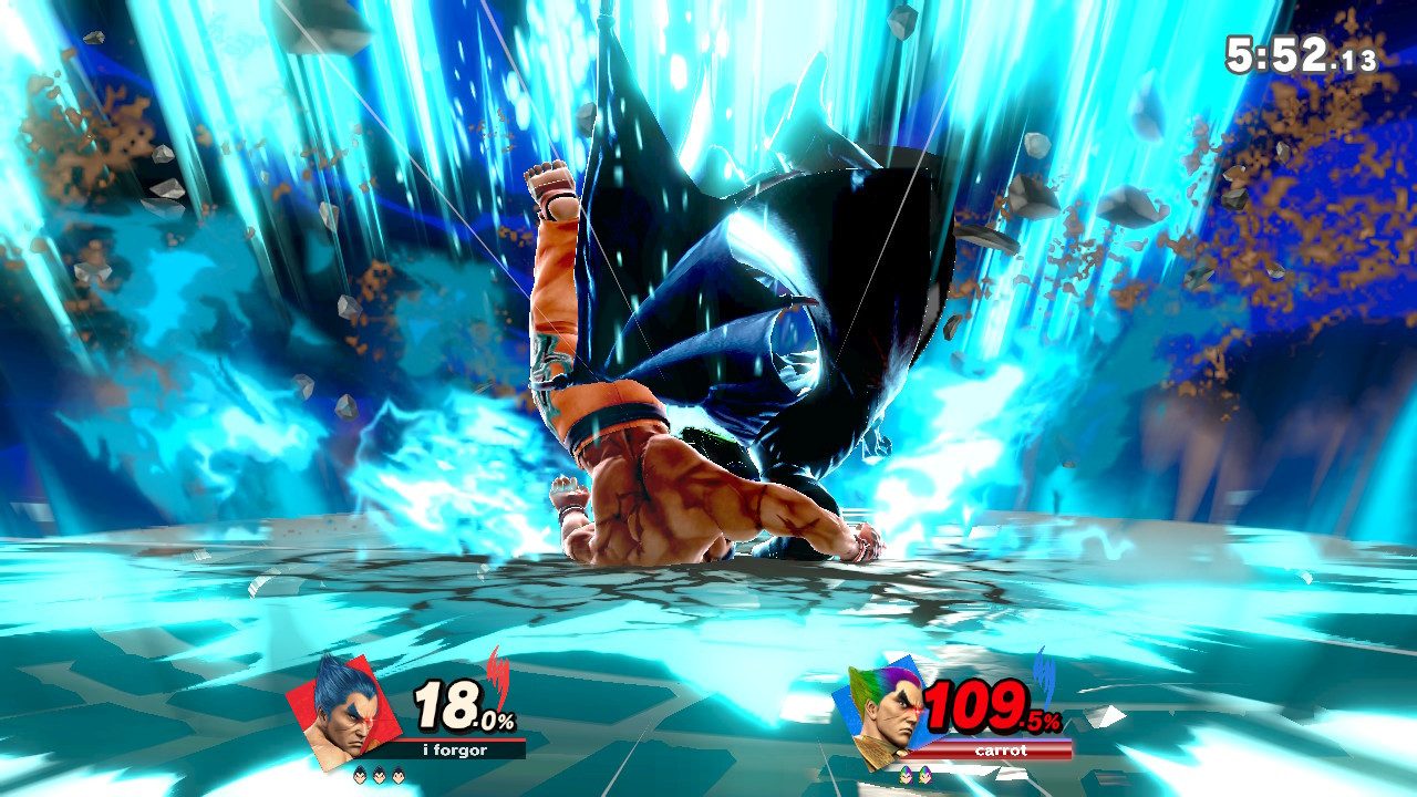 Super Saiyan Blue Goku Kazuya + Effects Mod for Super Smash Bros ...