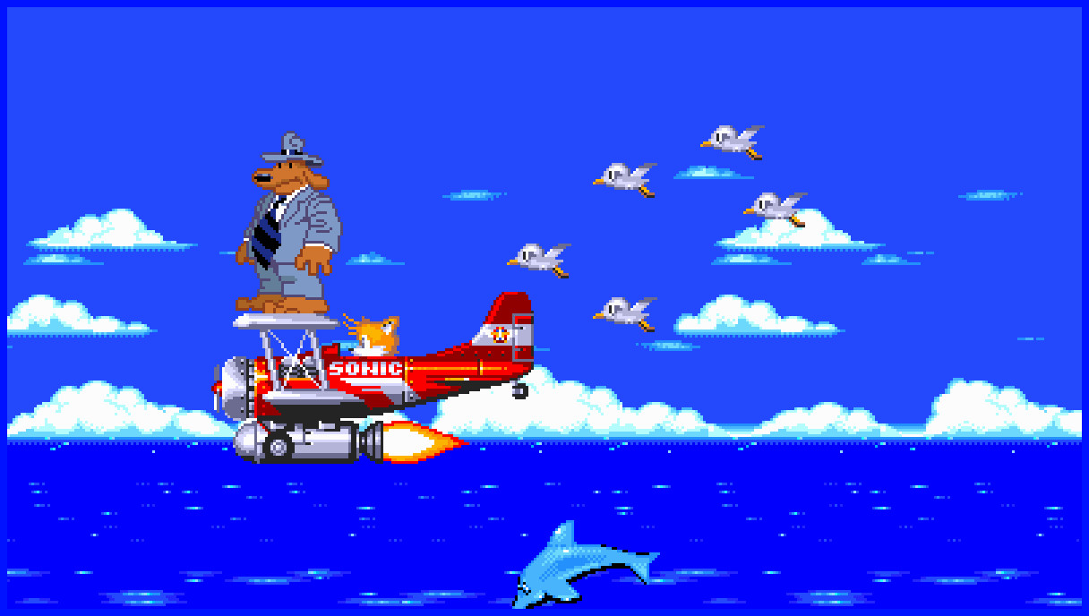 Sam & Max in 3 A.I.R. Mod for Sonic 3 A.I.R. | S3AIR Mods