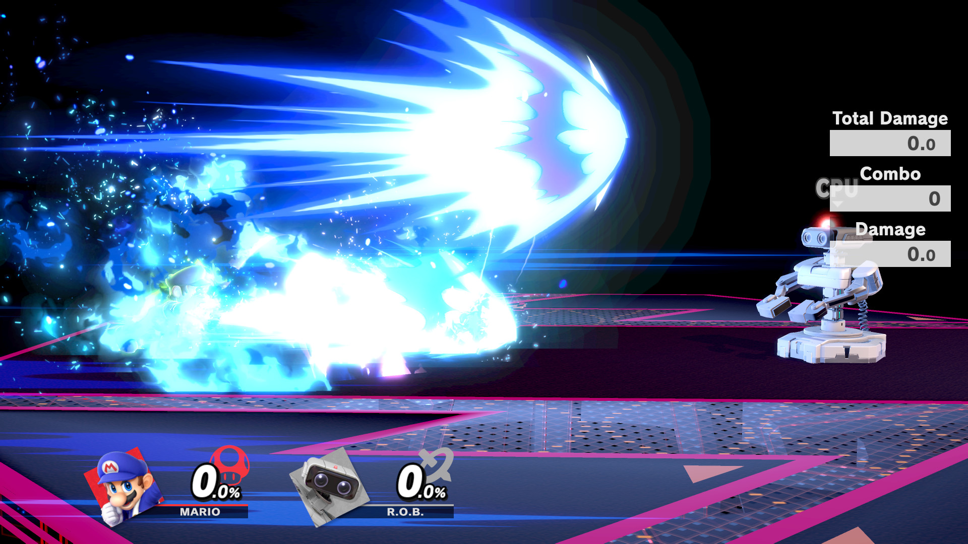 Azure Flame Mario Effect Mod for Super Smash Bros. Ultimate | SSBU Mods