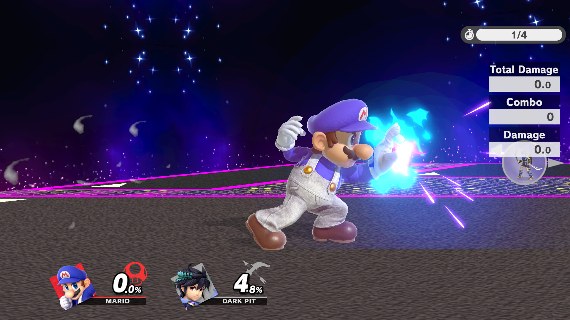 Azure Flame Mario Effect Mod for Super Smash Bros. Ultimate | SSBU Mods