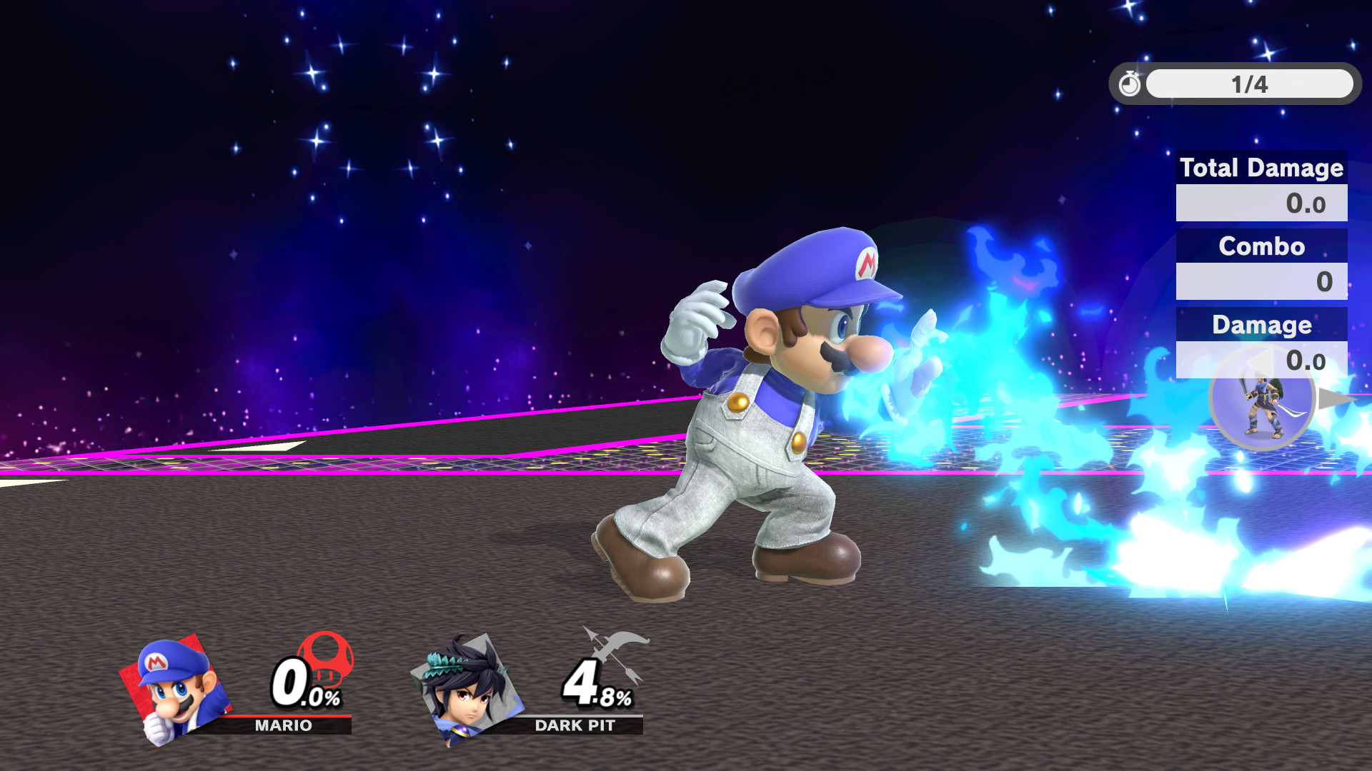Azure Flame Mario Effect Mod for Super Smash Bros. Ultimate | SSBU Mods
