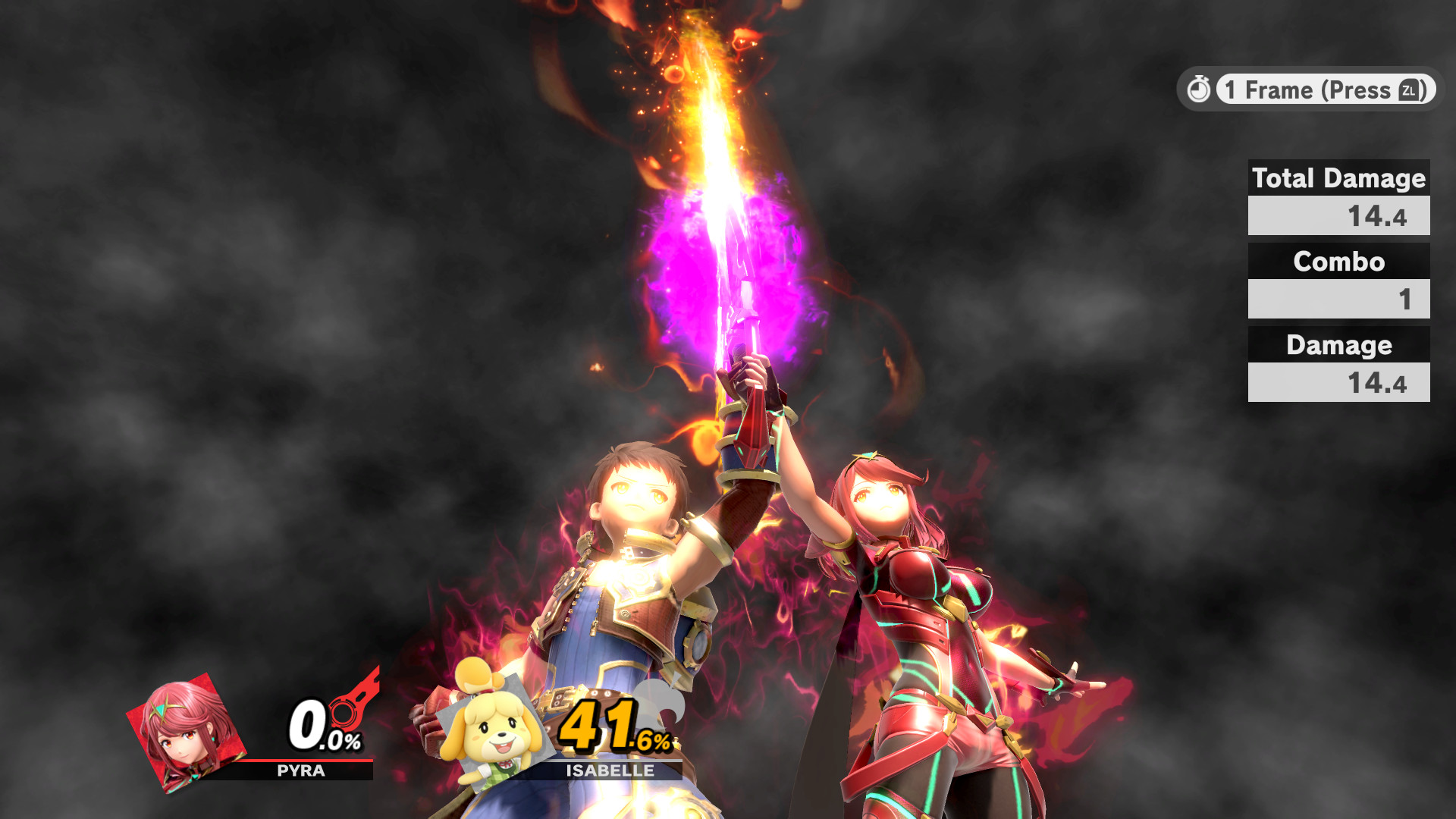 Purple Pyra Effect (Over green flame) Mod for Super Smash Bros ...