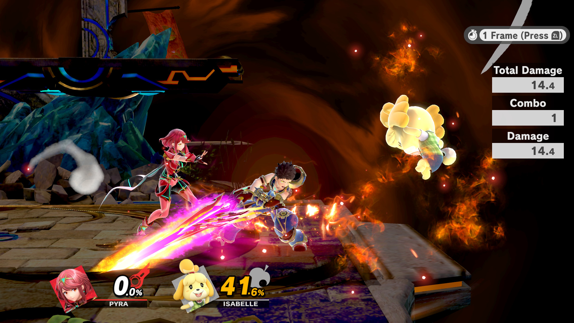 Purple Pyra Effect (Over green flame) Mod for Super Smash Bros ...