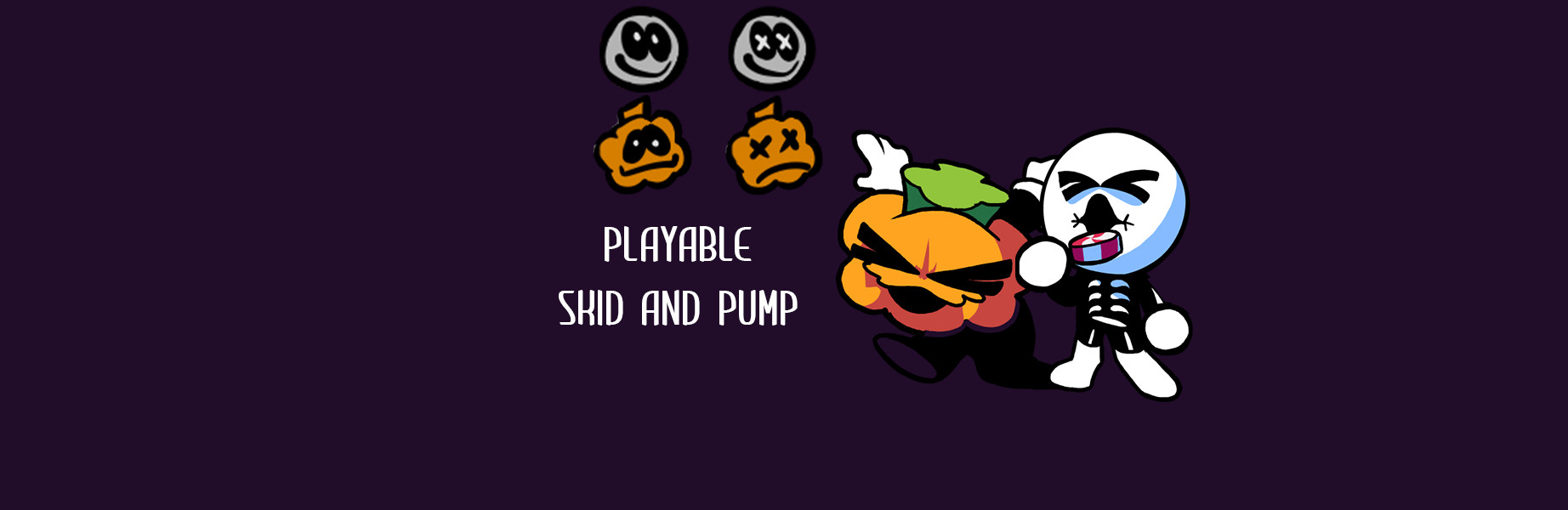 Playable Skid & Pump Mod for Friday Night Funkin' | FNF Mods