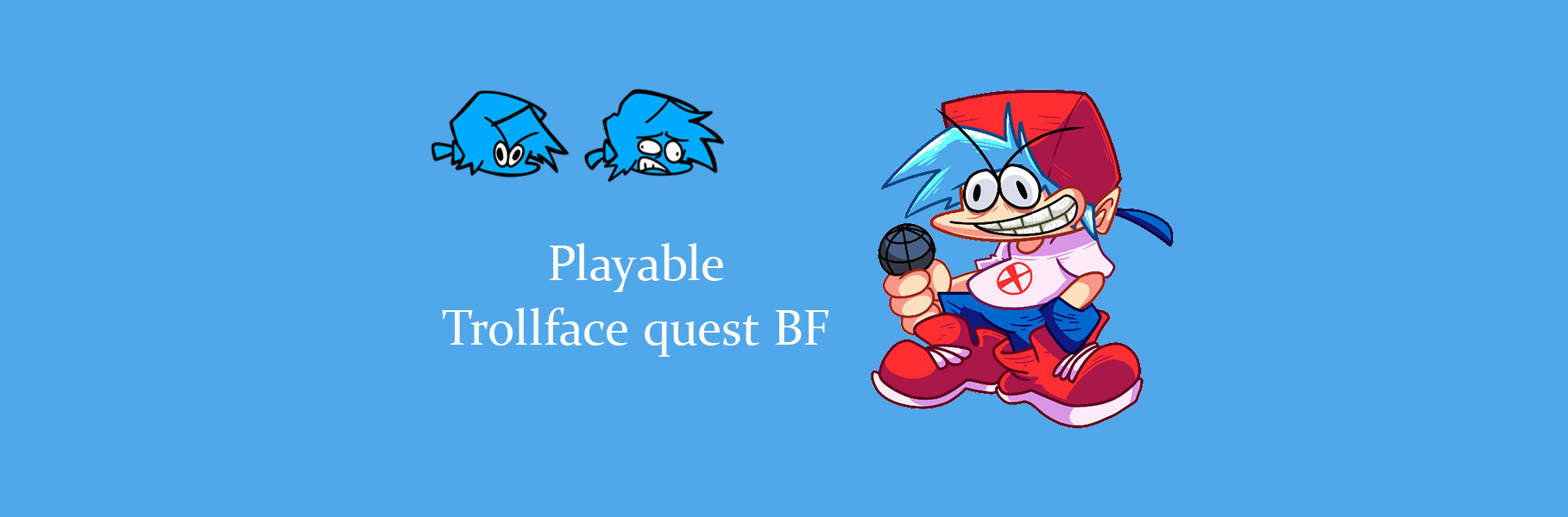Playable Trollface Quest BF Mod for Friday Night Funkin' | FNF Mods