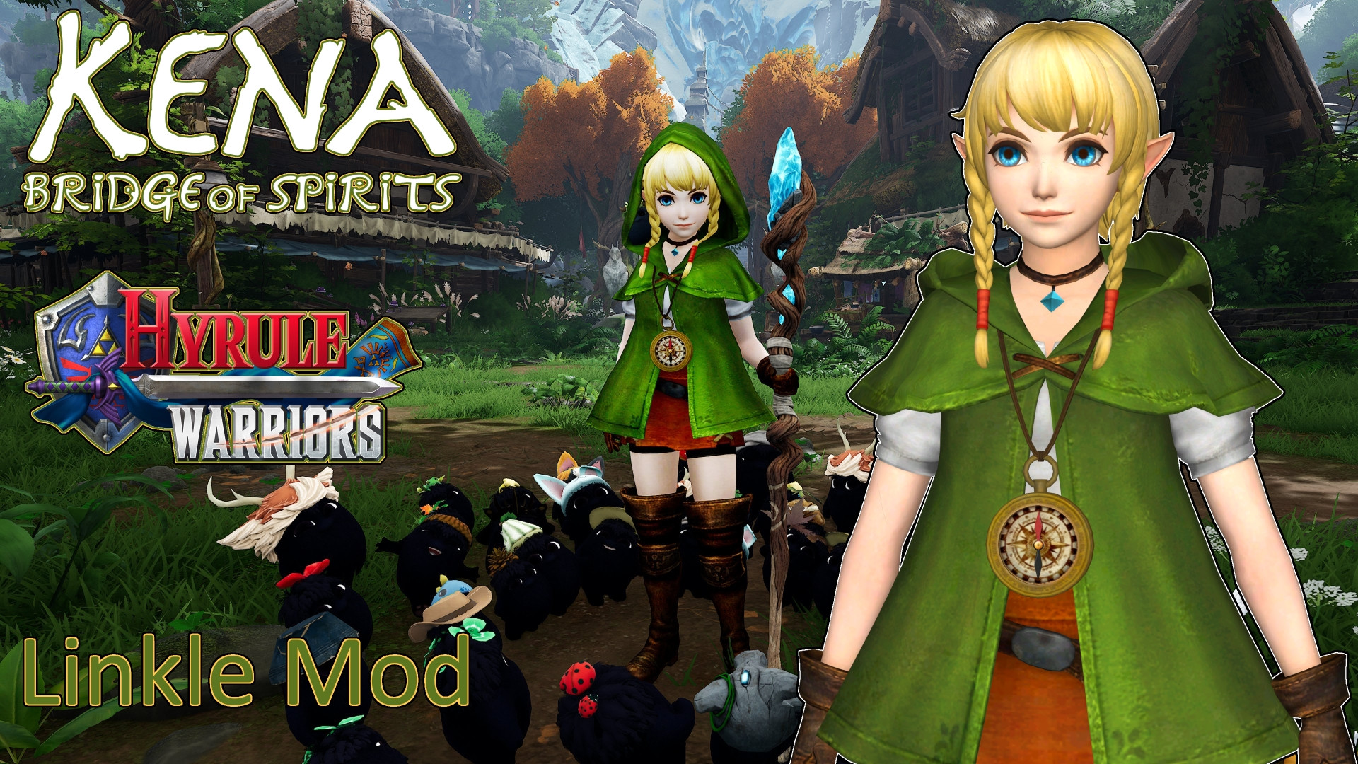 Kena Bridge of Spirits Hyrule Warriors Linkle Mod Mod for Kena: Bridge of Spirits | KenaBofS Mods