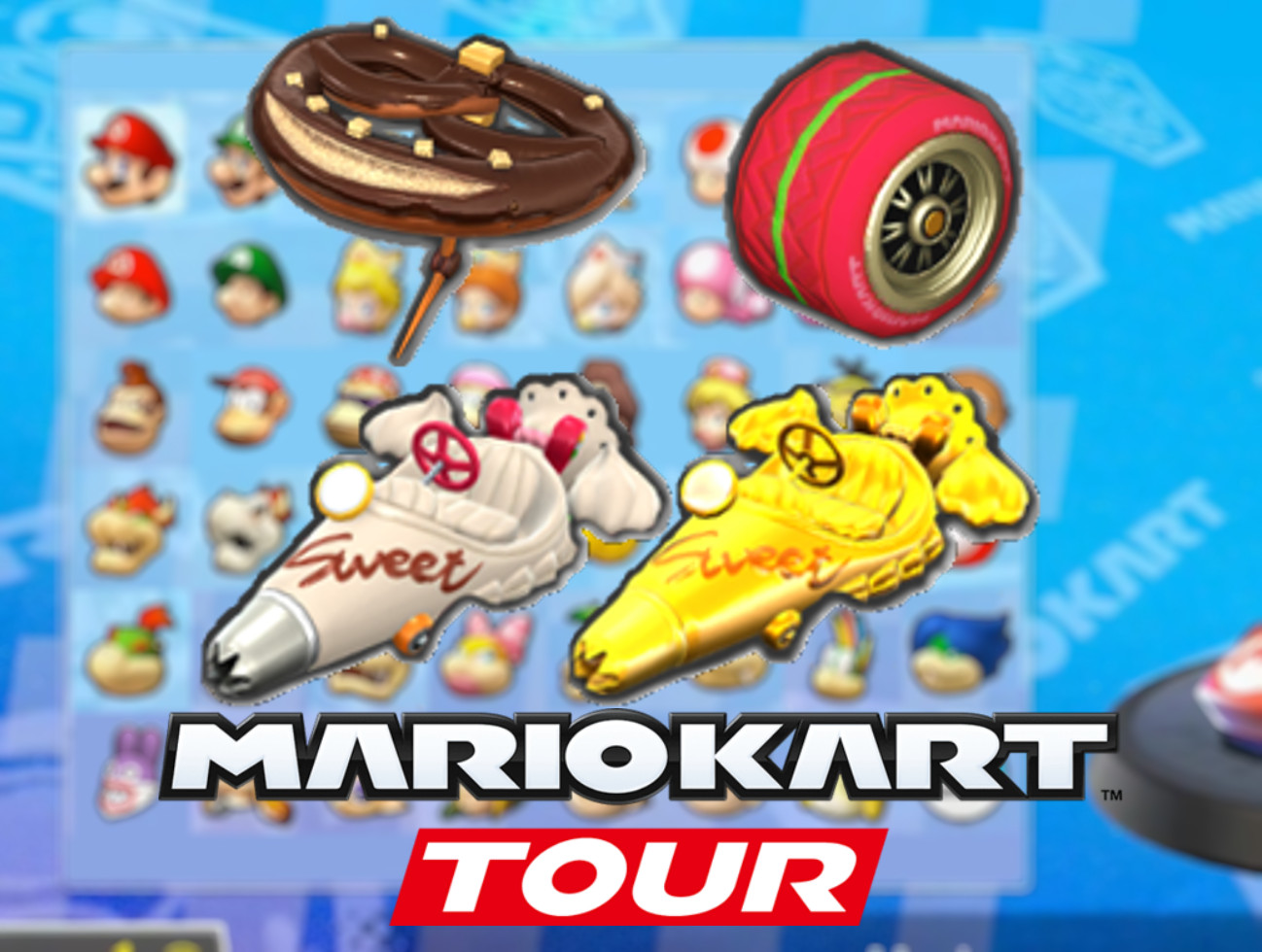 Sweet Ride Pack and Chocolate Pretzel(Tour Port) Mod for Mario Kart 8 ...