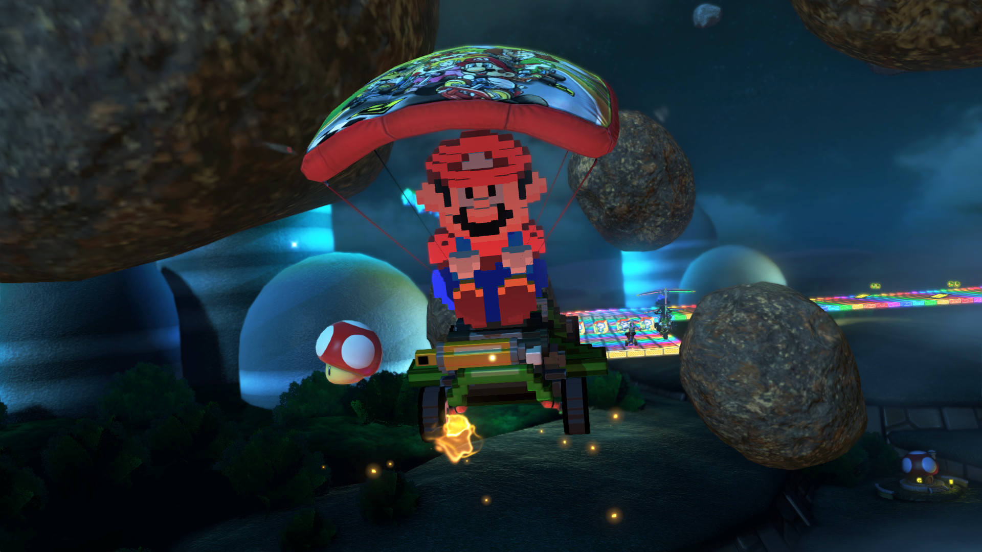 (Voxel) SNES Mario Mod for Mario Kart 8 Deluxe | MK8D Mods