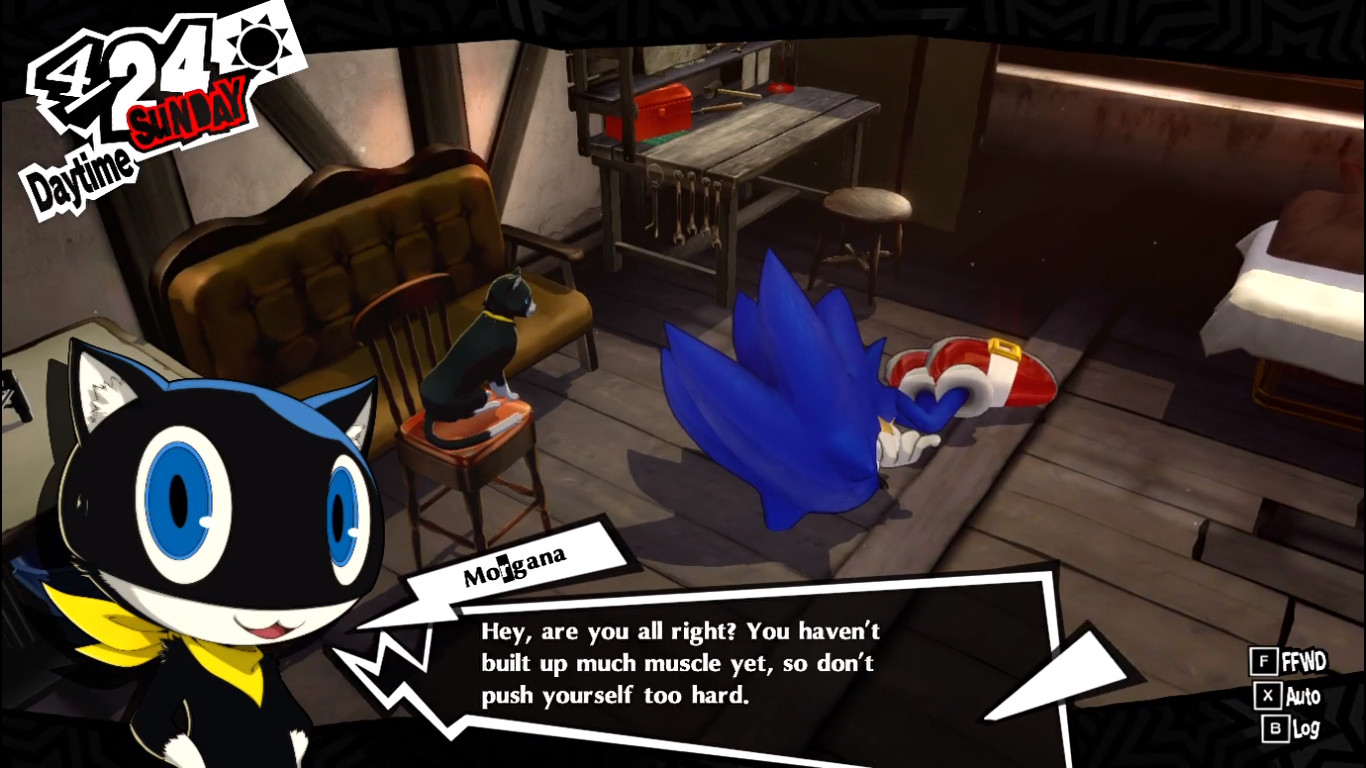 Sonic the Hedgehog over Joker Mod for Persona 5 Royal (PC) | P5R (PC) Mods