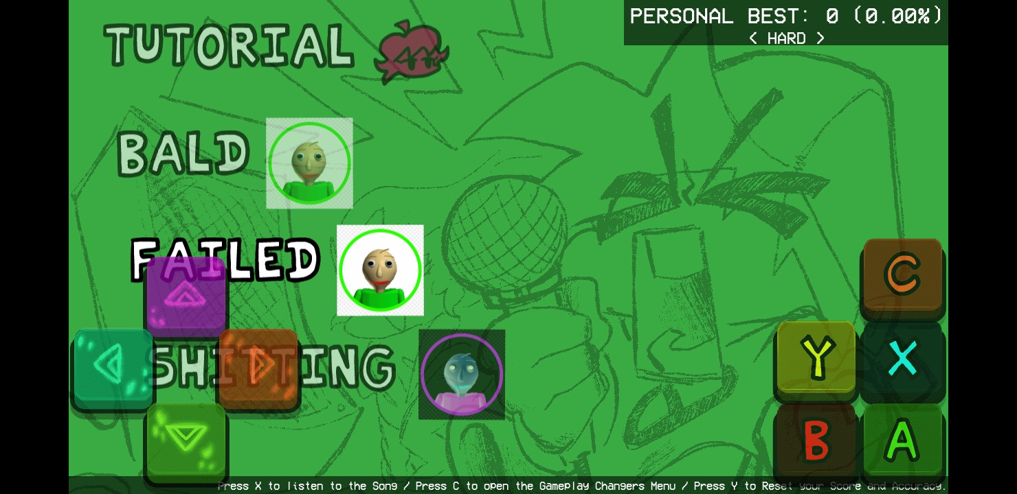 Friday Night Balding - Baldi Bean Butt Mod for Friday Night Funkin ...
