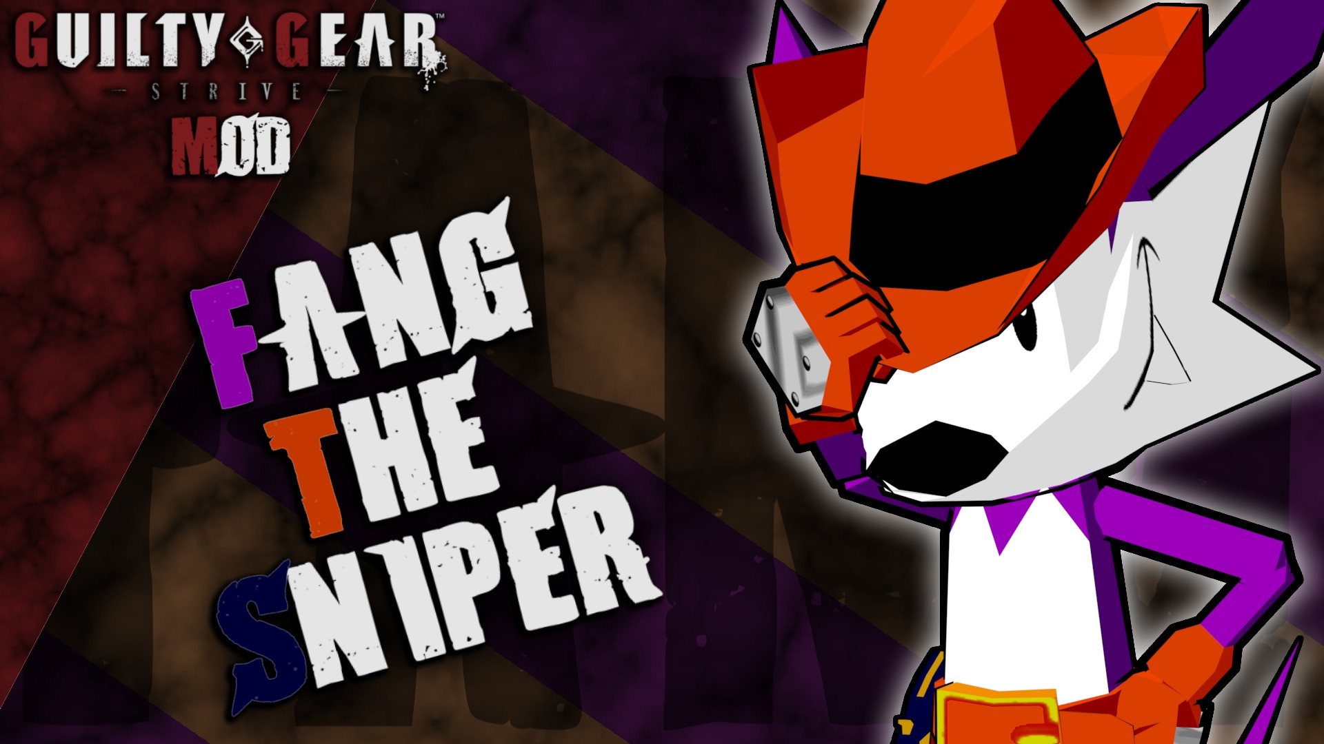 Fang the Sniper / Nack the Weasel over Happy Chaos Mod for GUILTY GEAR ...