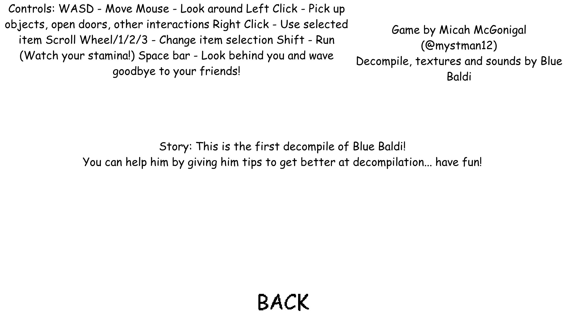 Blue Baldi Custom Decompile [Baldi's Basics] [Mods]