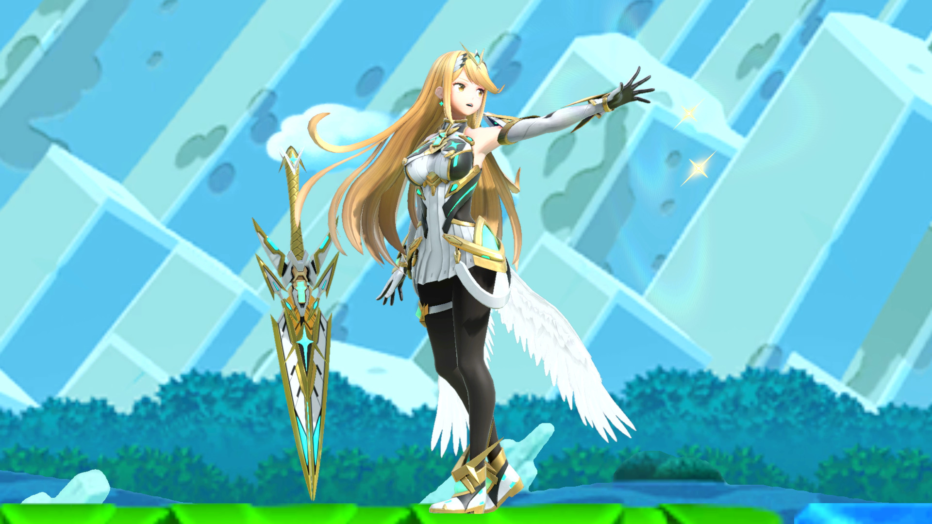 Winged Mythra (XC2 Concept Art) Mod for Super Smash Bros. Ultimate ...
