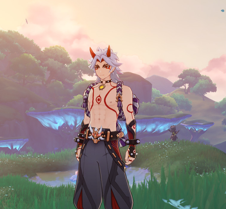 Extra Shirtless Itto Mod for Genshin Impact | GI Mods