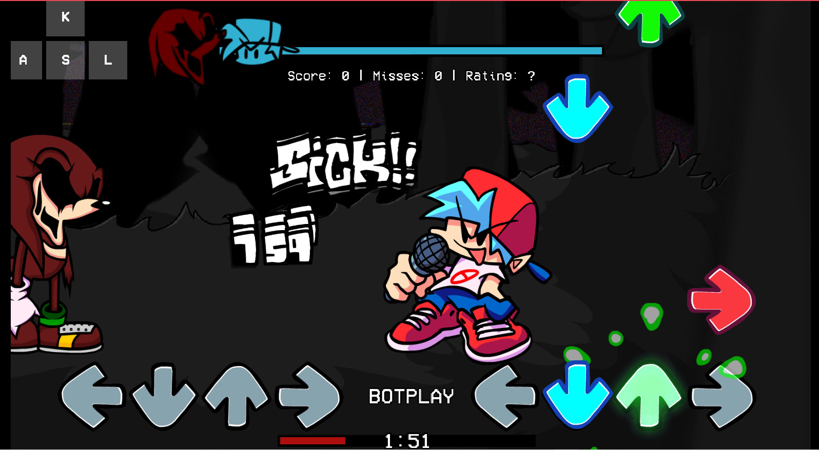 FNF Sonic.EXE | TT Encore Kuckles Section Fanchart Mod for Friday Night ...