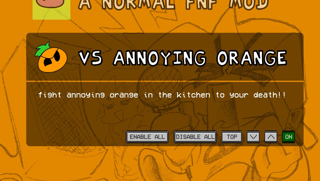 Friday Night Funkin': Vs Annoying Orange Mod for Friday Night Funkin ...
