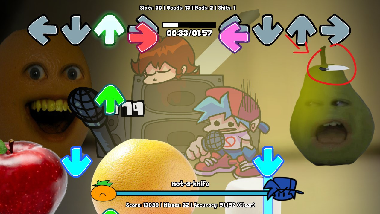 Friday Night Funkin': Vs Annoying Orange Mod for Friday Night Funkin ...