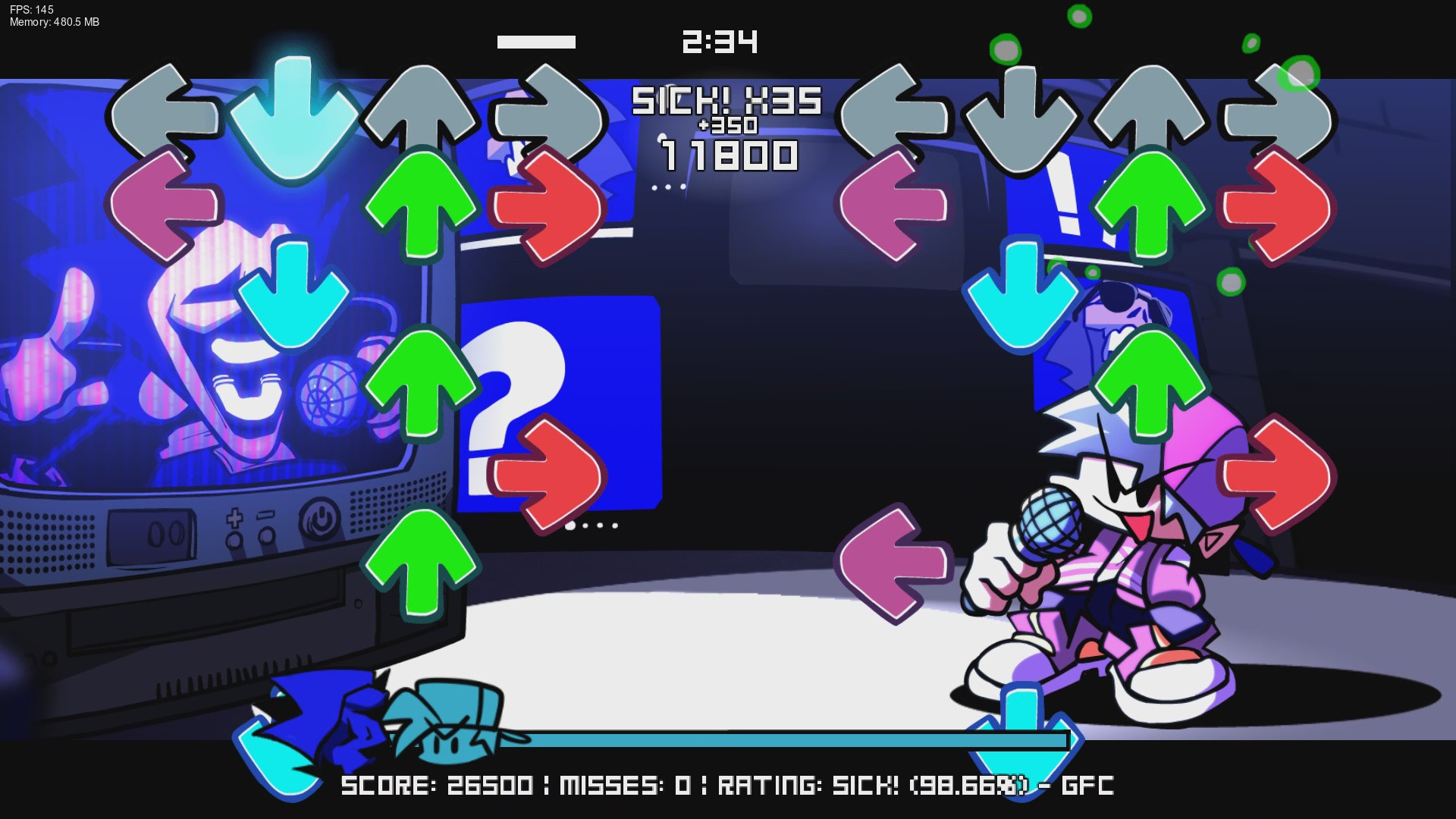 Fun is Infinite B3 Remix Mania Chart [Friday Night Funkin'] [Mods]