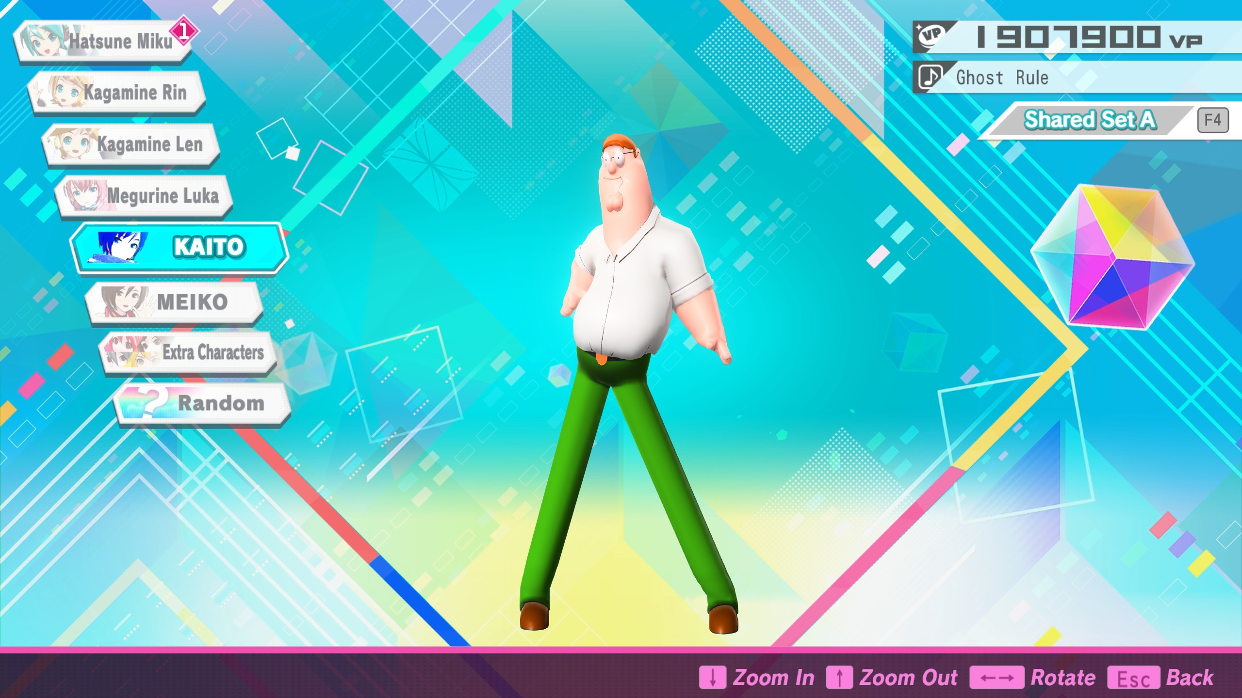 Peter Griffin Mod for Hatsune Miku: Project DIVA Mega Mix+ | PDMegaMix+ ...