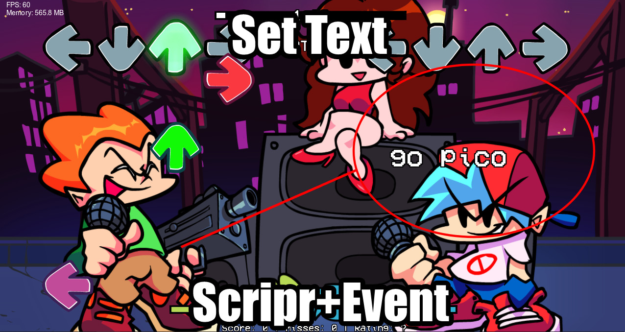 Set Text Script+Event Mod for Friday Night Funkin' | FNF Mods