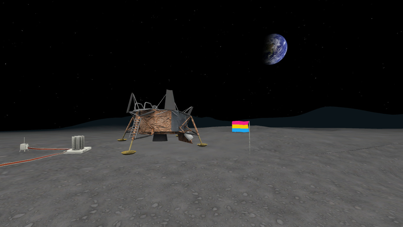 Pride flags on the moon Mod for Portal 2 | P2 Mods