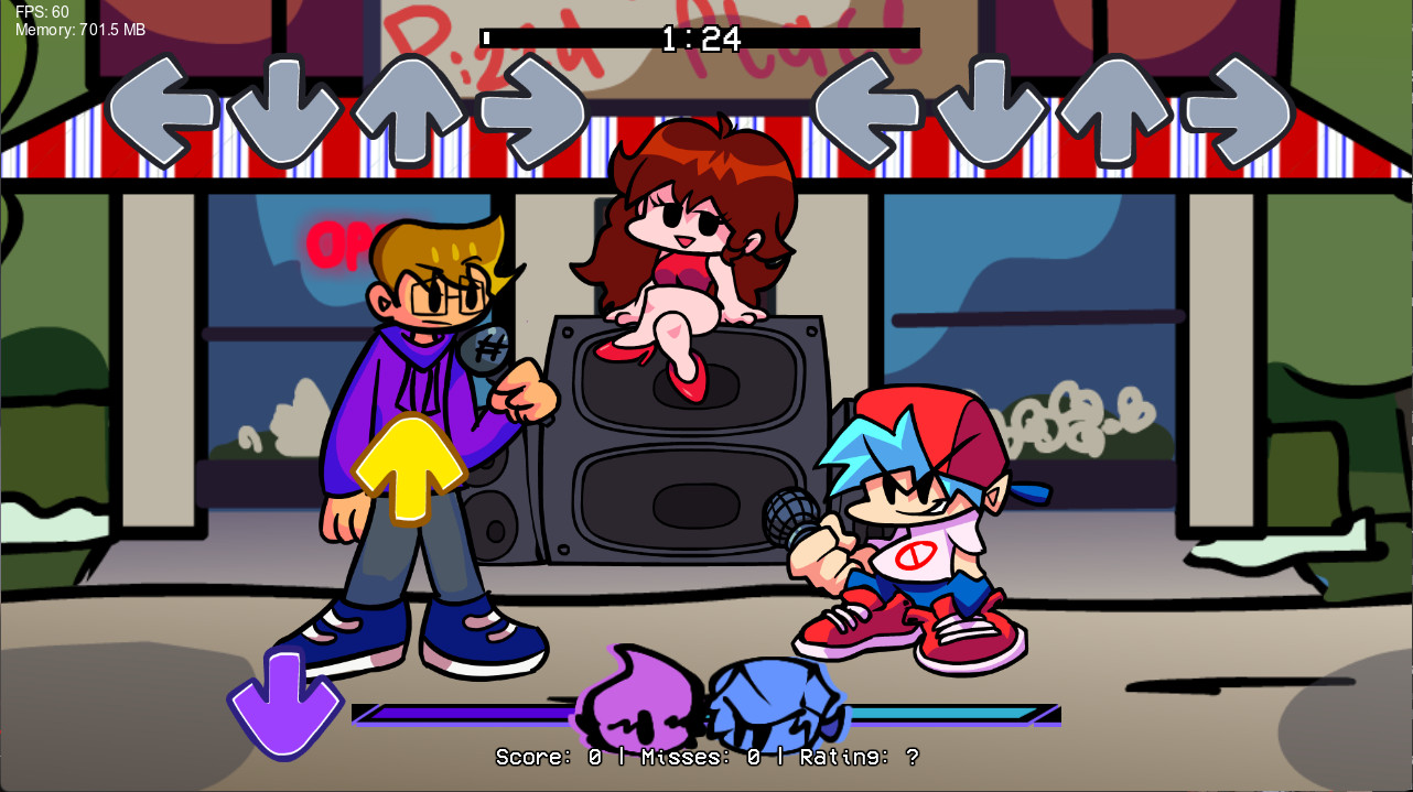 FNF: PIZZAPLACE PANIC Mod for Friday Night Funkin' | FNF Mods
