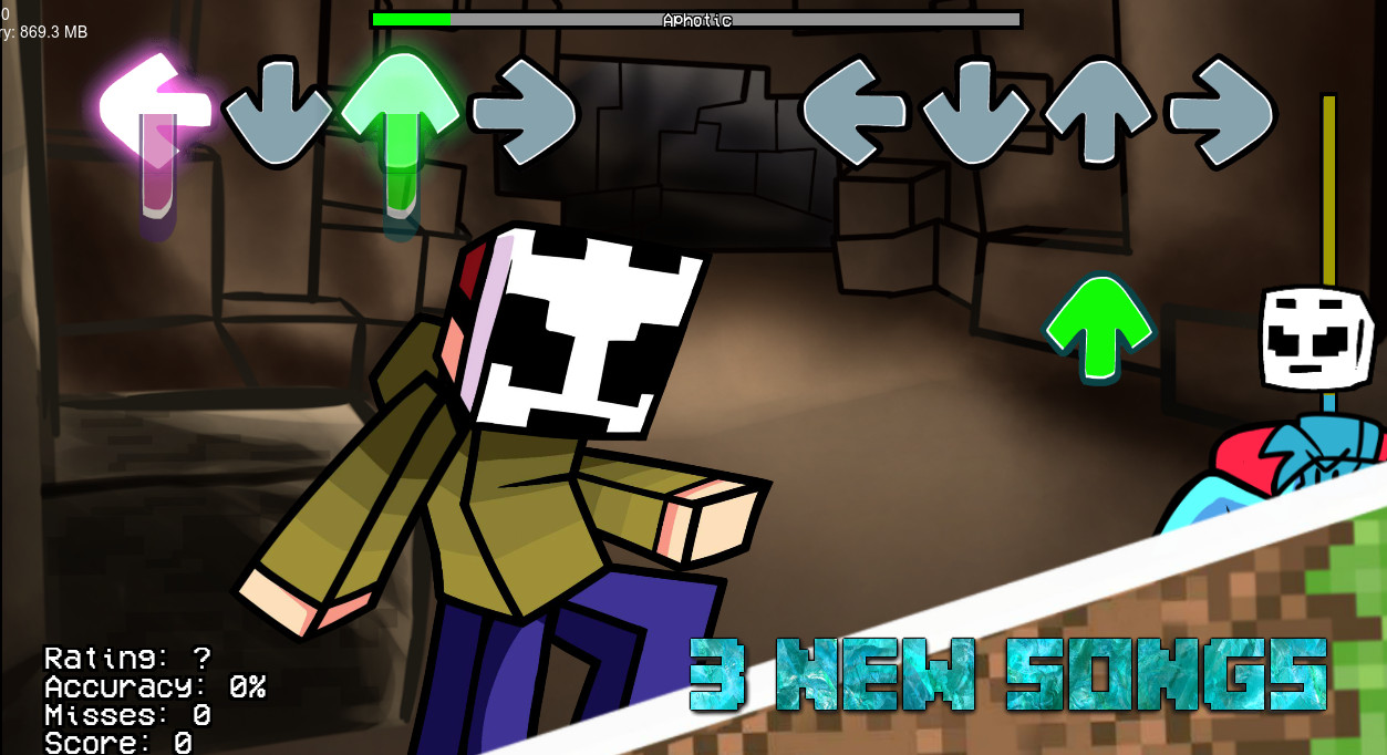 Minecraft Takeover (DEMO OUT NOW) Mod for Friday Night Funkin' | FNF Mods