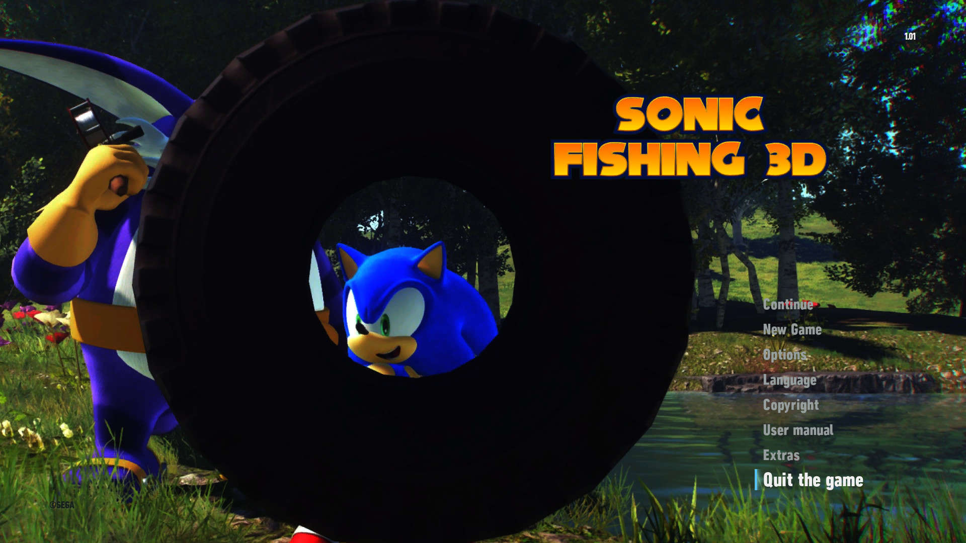 Sonic with tire main menu Mod for Sonic Frontiers | Frontiers Mods