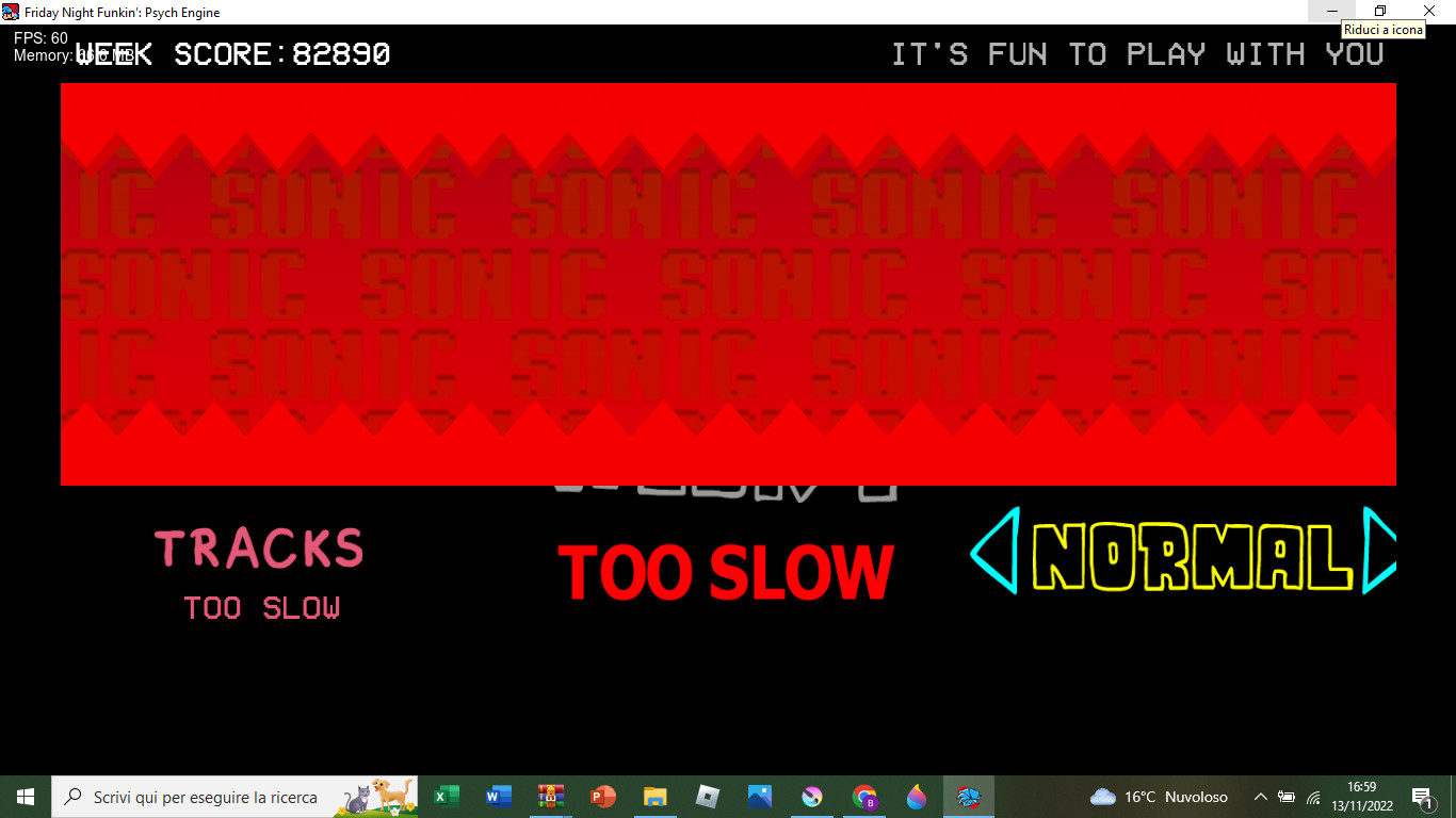 Too Slow with Recd lyrics Mod for Friday Night Funkin' | FNF Mods