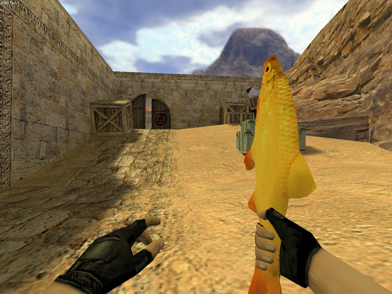 NOB's Gold Fish Knife [Counter-Strike 1.6] [Mods]