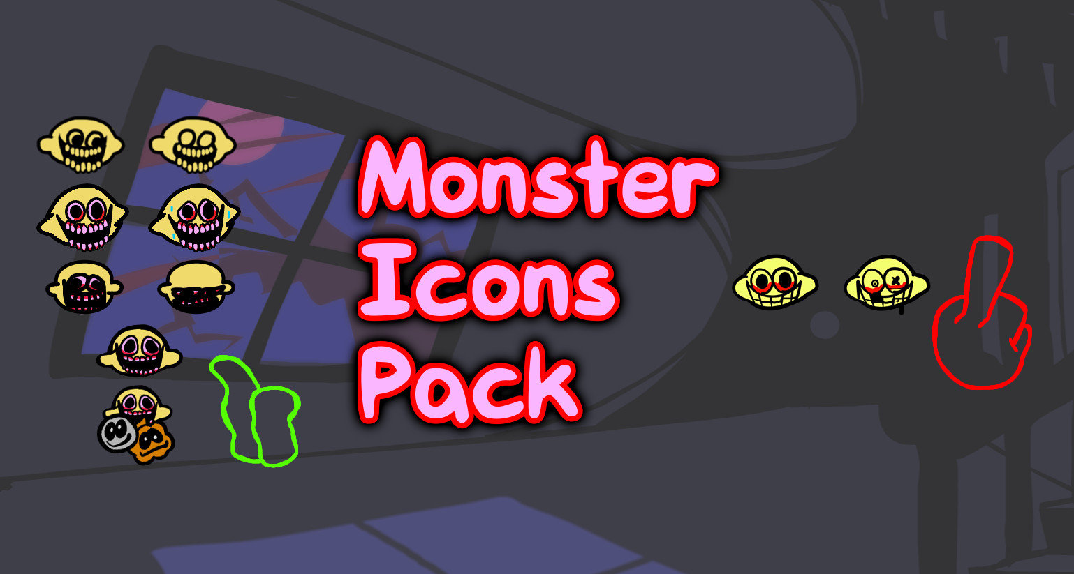Monster Icons Pack [Friday Night Funkin'] [Mods]