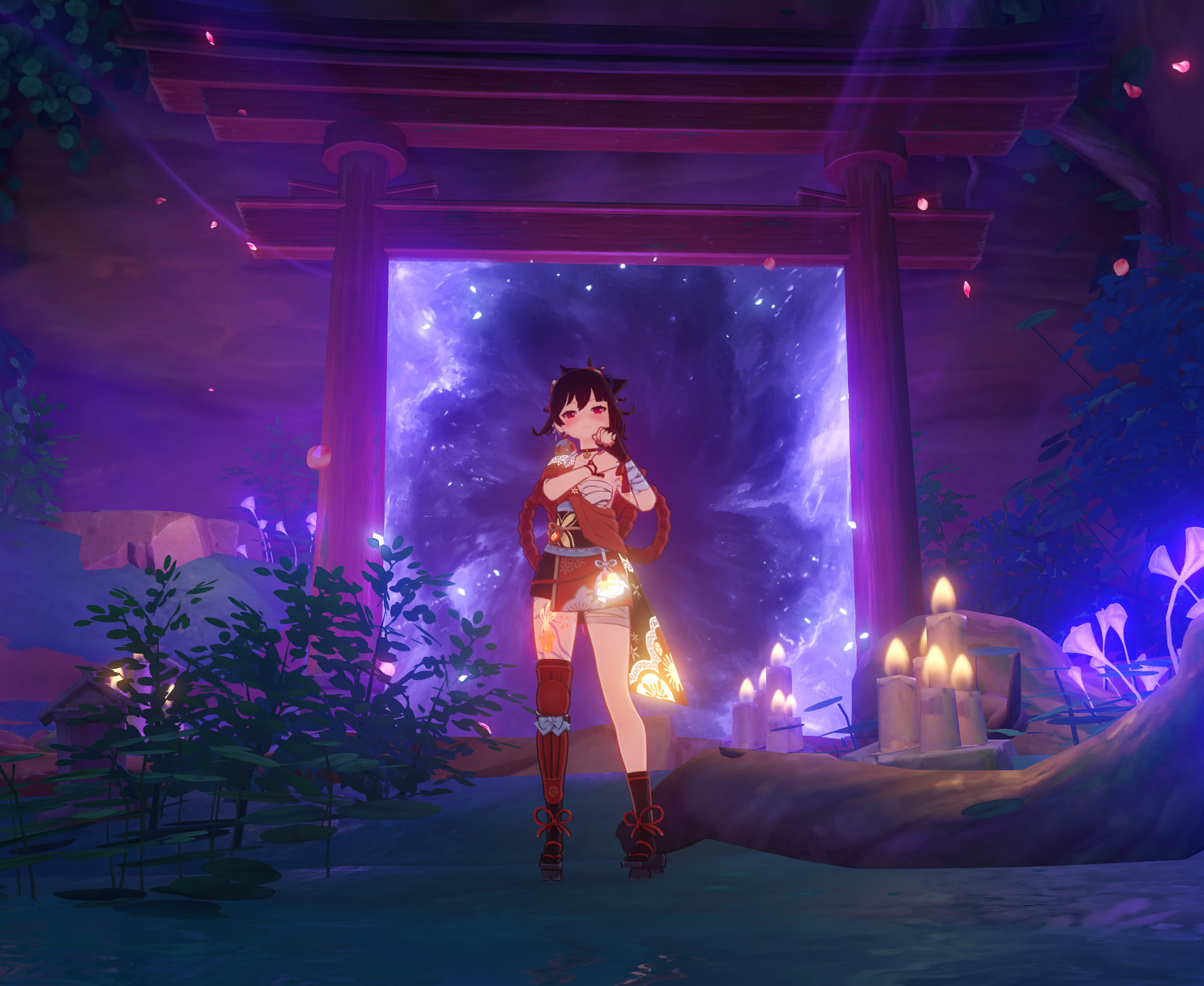 Yoimiya Glow Tattoos & Multiple Hair/Eye options Mod for Genshin Impact ...