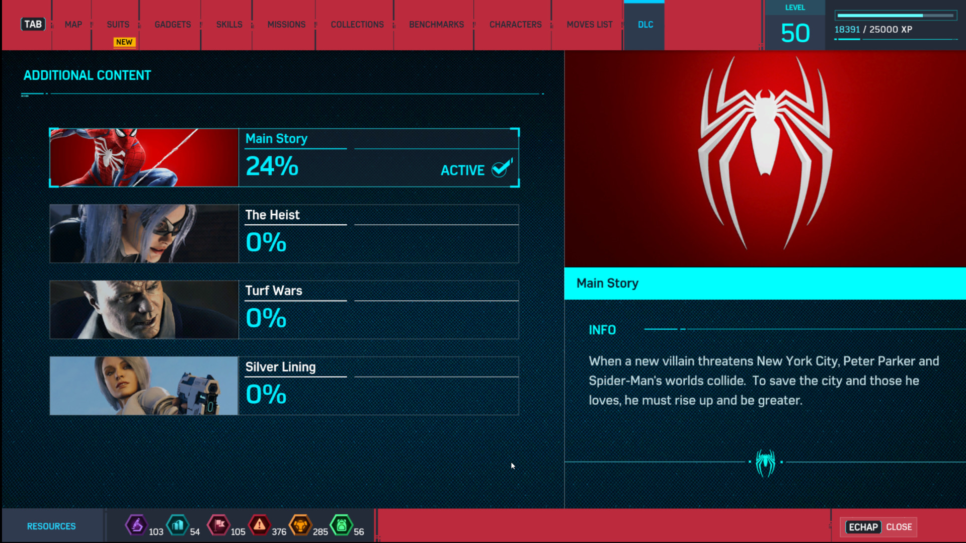 Completed 24 Percent Main Story Save File - NGplus Mod for Marvel's ...